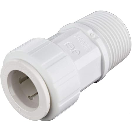 John Guest Speedfit PSEI012024P Push-fit Male Connector, Push-to ...
