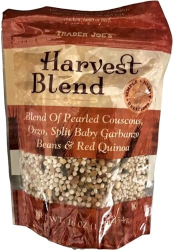 Amazon.com : Trader Joe's Harvest Blend of Pearled Couscous, Orzo, Split Baby Garbanzo, Beans ...
