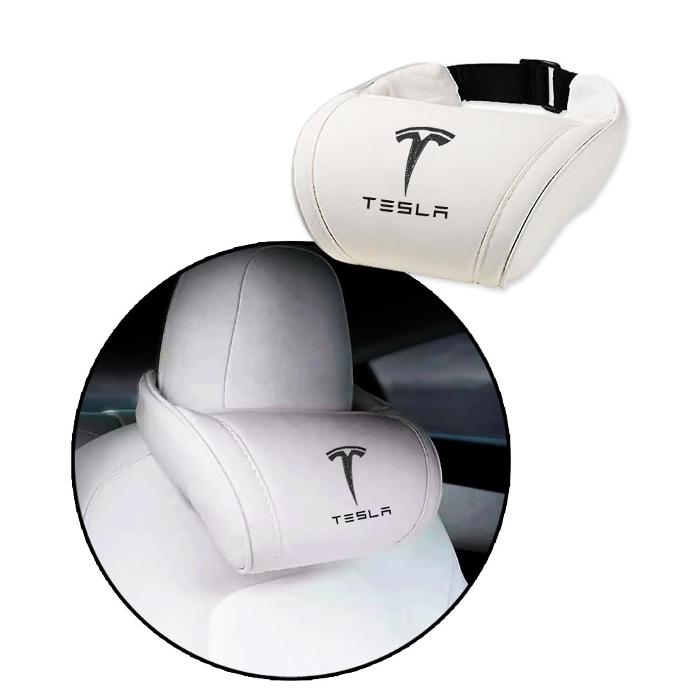 Amazon.com: CoolKo Tesla Model S X 3 Y & Cybertruck Car Headrest Neck ...