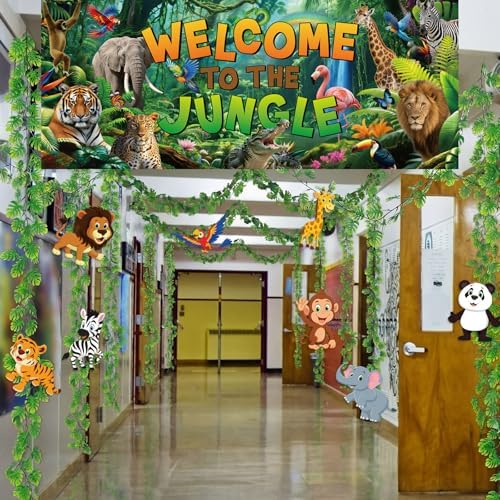 Amazon.com: 27 Pcs Vbs 2026 Jungle Bulletin Board Decorations Vacation ...
