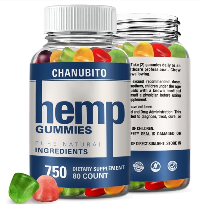 Amazon.com: Hemp Gummies 100% Natural Organic Supplement for Pain Sleep ...