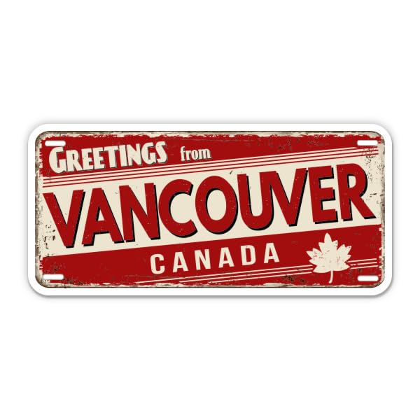 Amazon.com - Squiddy Greetings from Vancouver Canada - Vinyl Sticker ...
