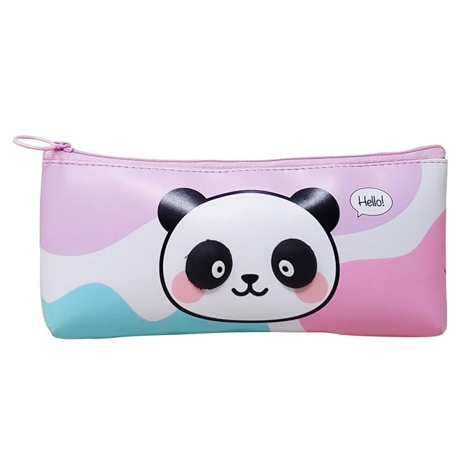 PARTEET Panda Printed Pencil Pouch for Kids.Students Silicone Pencil ...