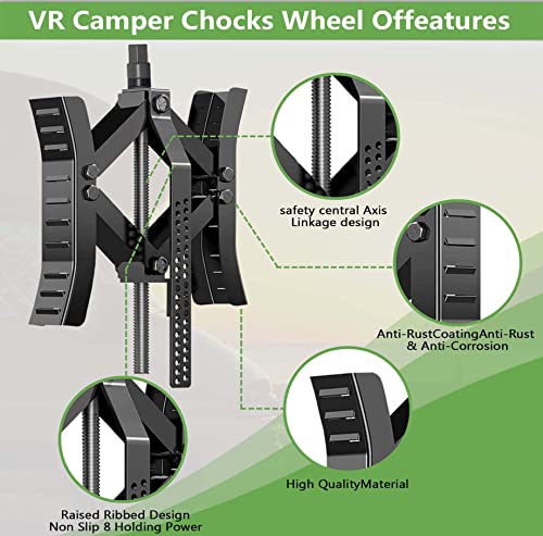 Snapklik.com : RVPNR217B RV Wheel Chock Stabilizer,Camper X Chocks ...