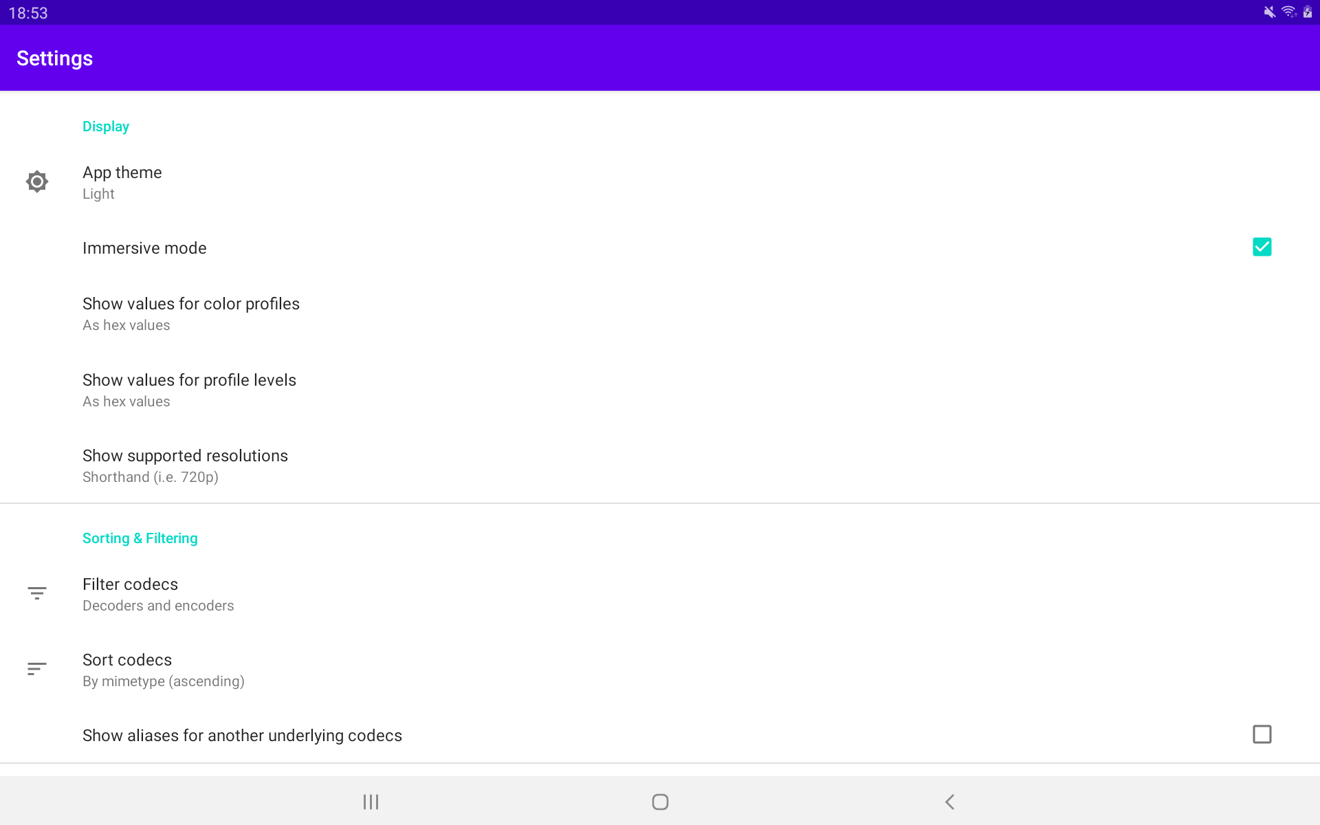 Codec Info: app su Amazon Appstore