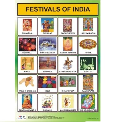 Buy Festivals of India Chart Book Online at Low Prices in India ...