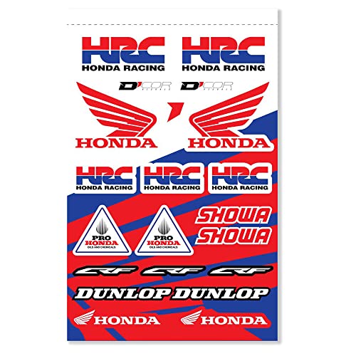 D'COR Visuals Decal Sheet for Honda HRC Racing Logo Sticker - Want It All