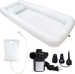 Amazon.com: IMOSEI Medical Bedside Shower Inflatable Bathtub, Portable ...