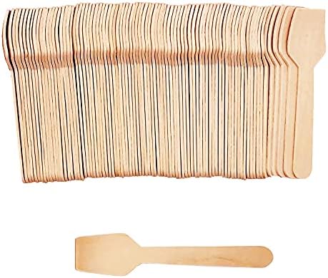 Amazon.com: Gmark 4" Mini Wooden Spoons Pack of 100, Disposable Square ...