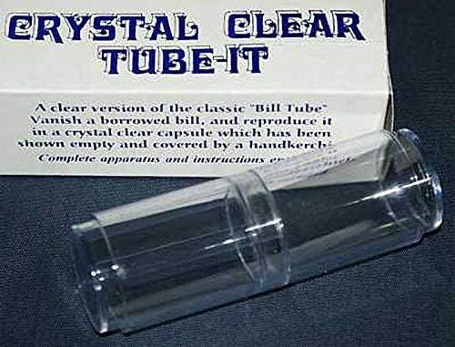 MilesMagic Magician’s Crystal Clear Tube It Classic Bill Thru Tube ...