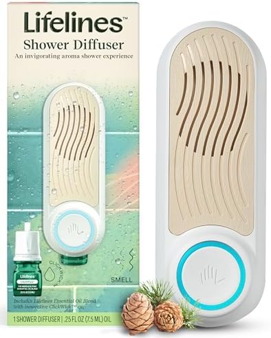 Amazon.com : Lifelines Shower Diffuser - Wall-Mounted Essential Oil ...