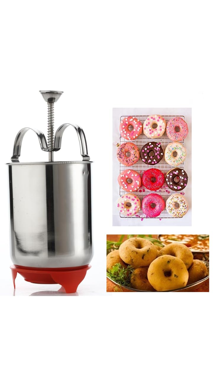 Stainless Steel Doughnuts Maker with Stand | Medu Vada Maker Machine ...