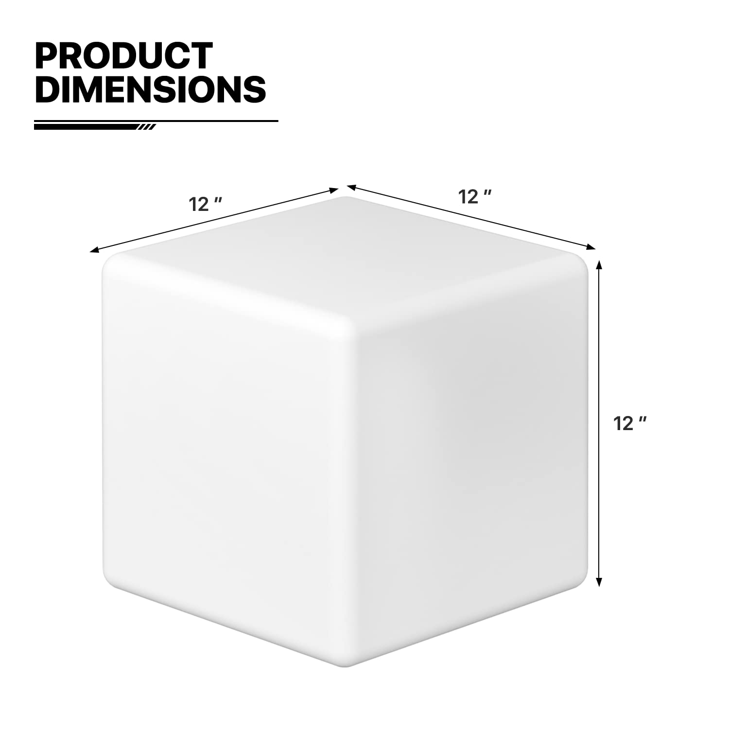 MoNiBloom 12 Inch Glow Cube Chair 16 Colors Changing LED Cube with ...