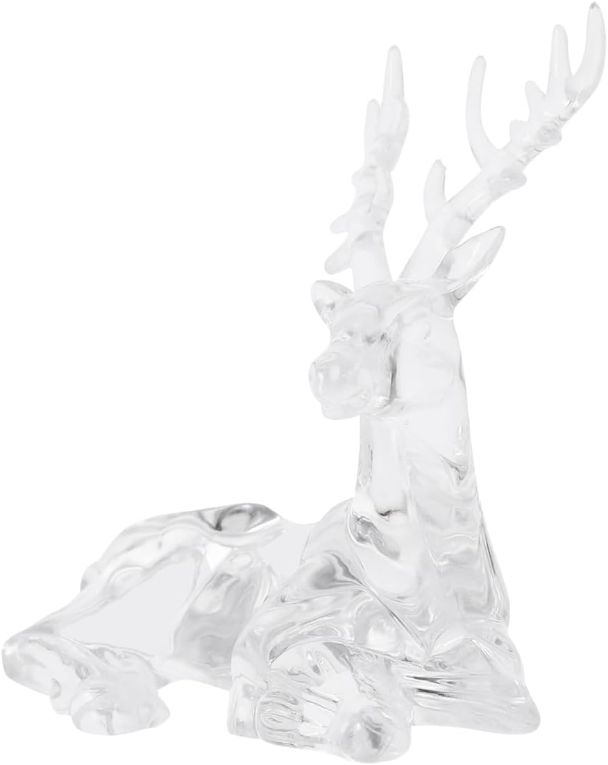 Amazon.com: Acrylic Reindeer Table Decor Elk Present Ornaments Tabletop ...