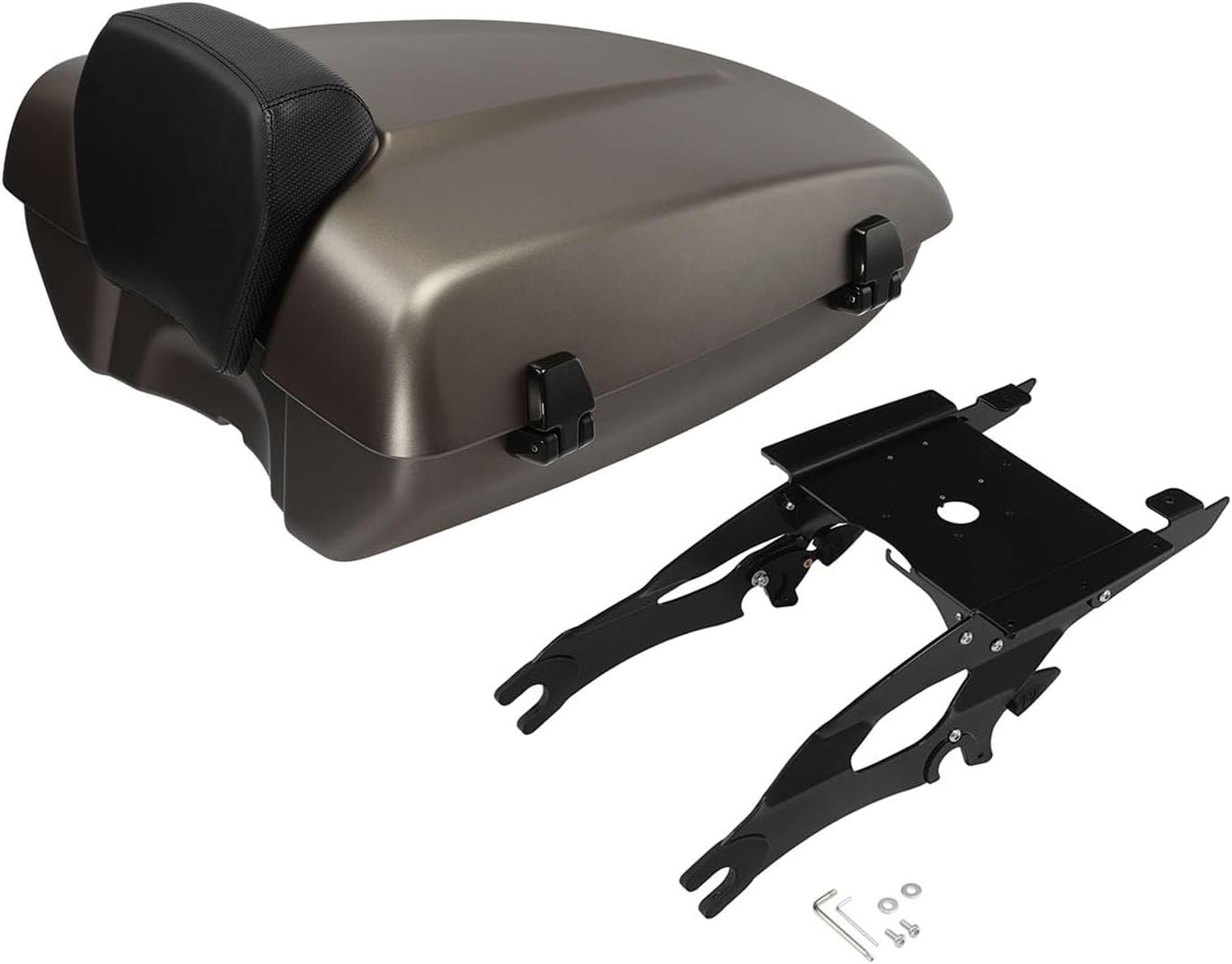 Amazon.com: TCT-MOTORPARTS Low Profile Quick Release Trunk w/Backrest ...