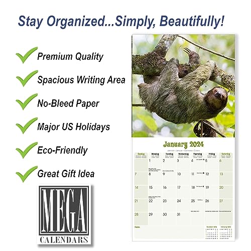 Snapklik.com : 2023 2024 Sloths - African Wildlife Monthly Wall ...
