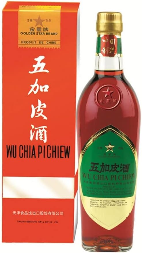Golden Star Brand Wu Chia Pi Chiew 500ml 54% Alc./Vol : Amazon.co.uk ...