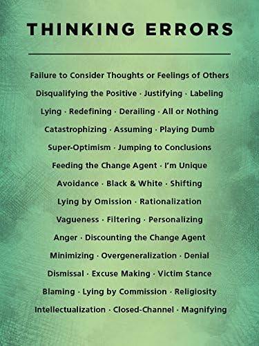 Amazon.com: Thinking Errors List Poster : Office Products