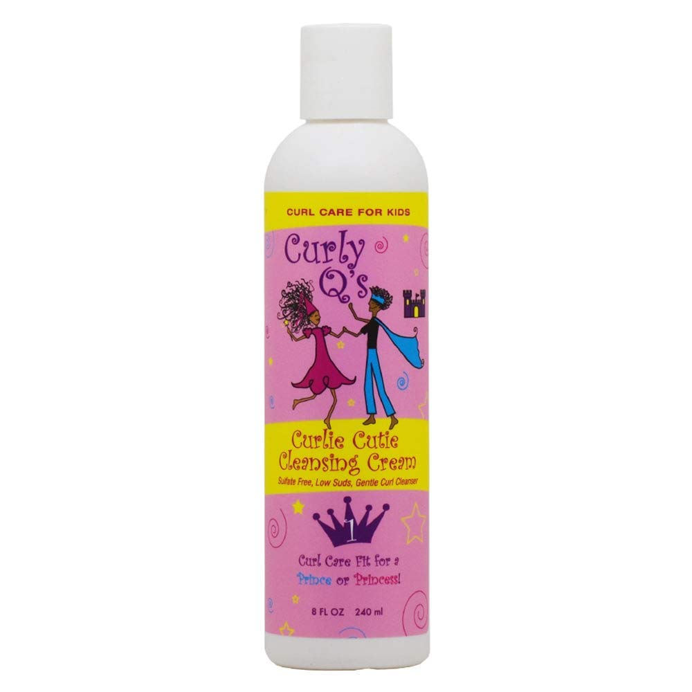 Amazon.com : Curly Q's Curlie Cutie Cleansing Cream - Curl Cleanser, 8 ...