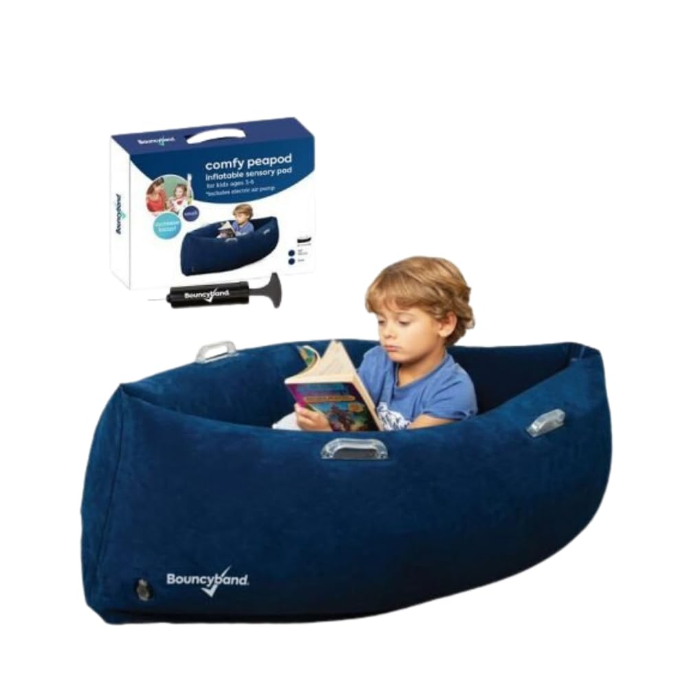 Playlearn Sensory Blue Inflatable Couch Air Lounger Chair,Hugging ...