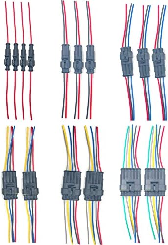 Amazon.com: MUYI Automotive Electrical Connector Kits, 20 Kits 2 Pin ...