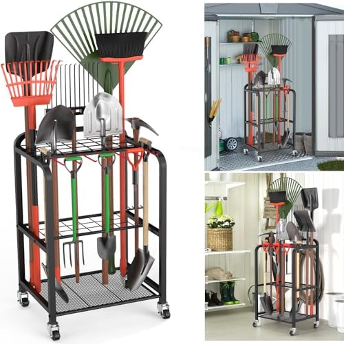 Amazon.com: Felnuhee Garden Tool Organizer for Garage, 3 Tier Utility ...