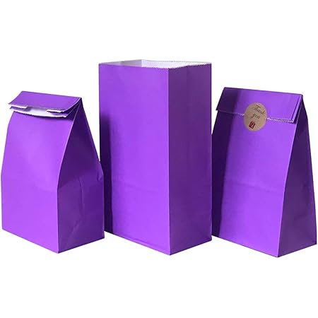 Amazon.com: Party Favor Bag 50 pcs Food Safe Paper and Ink, Natural ...