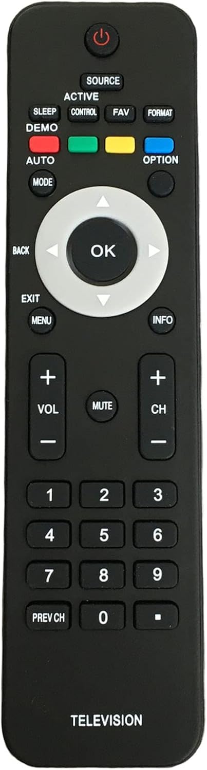 Replacement Remote Control Fit for Philips TV 32PFL3506/F7 40PFL3706/F7 ...