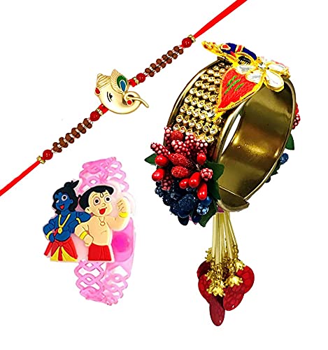 Evisha Bhai Bhabhi Pair Rakhi For Brother And Bhabhi | Rakhi Combo-264 ...