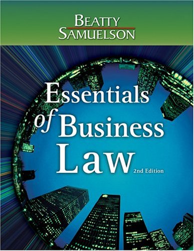 Essentials of Business Law (with InfoTrac): Beatty, Jeffrey F ...