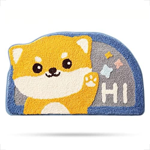 Amazon.com: FABBRICA HOME Cute Decor Floor Mat - Shiba Inu Mat : Home ...