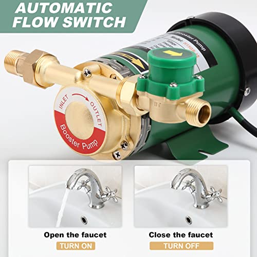 KOLERFLO 120W Water Pressure Booster Pump 115VAC,396 GPH,21.7 PSI ...