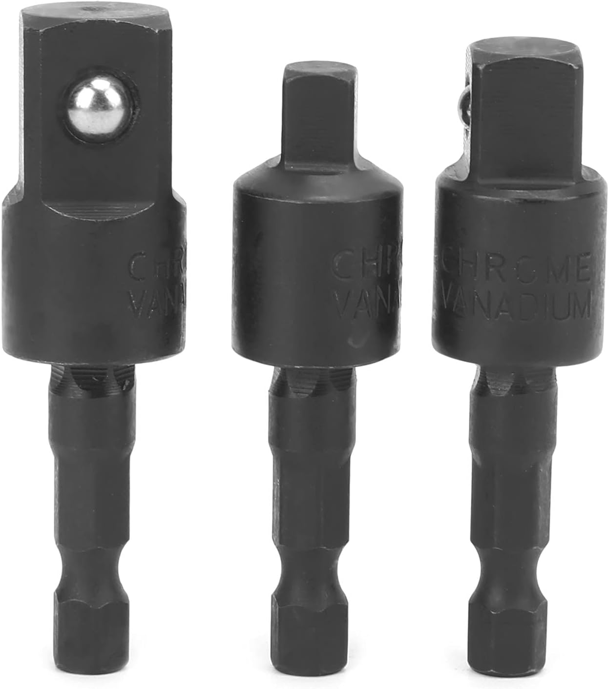 MISNODE 3Pcs Power Drill Socket Set, Alloy Steel Hex Shank Drill Bit ...