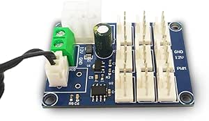 Amazon.co.jp: Hlsicnalm Computer Case Fan Speed Controller 9 Way PWM ...