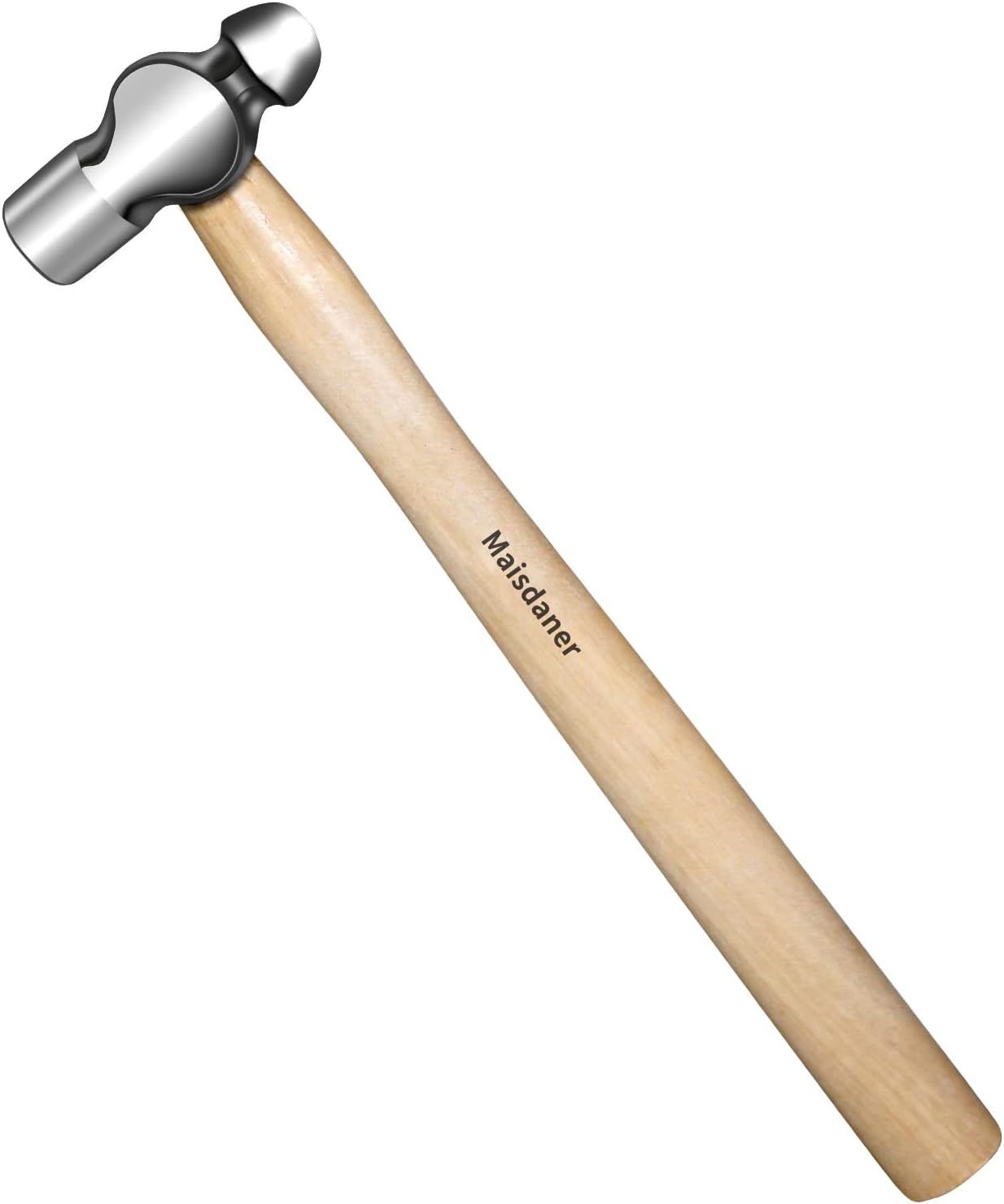 Maisdaner 4oz Ball Peen Hammer with Wooden Handle Dual-Headed Carbon ...