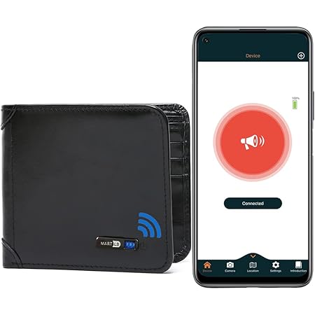 Amazon.com: Trackable Wallet for Men, Anti-Lost Mens Wallet with GPS ...