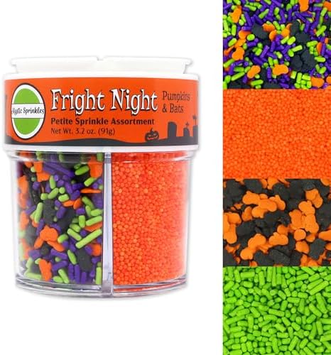 Amazon.com: Mystic Sprinkles Halloween 4 Cell Sprinkle Assortments ...