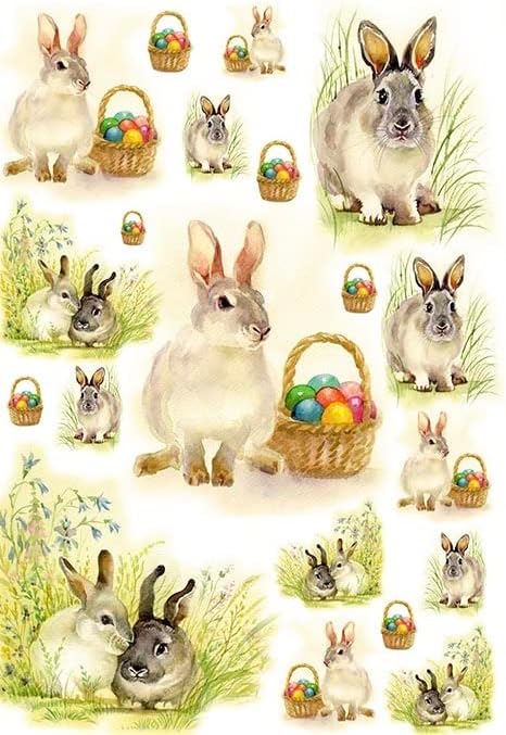 Amazon.com: Easter Rice Paper for Decoupage A4 I Scrapbooking Paper I ...