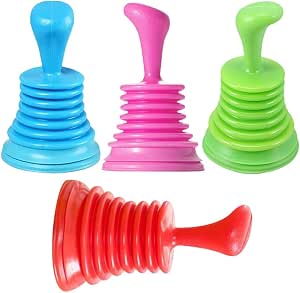 Amazon.com: RORPOIR 4 Pcs Sink and Drain Plunger for Kitchens Bathrooms ...