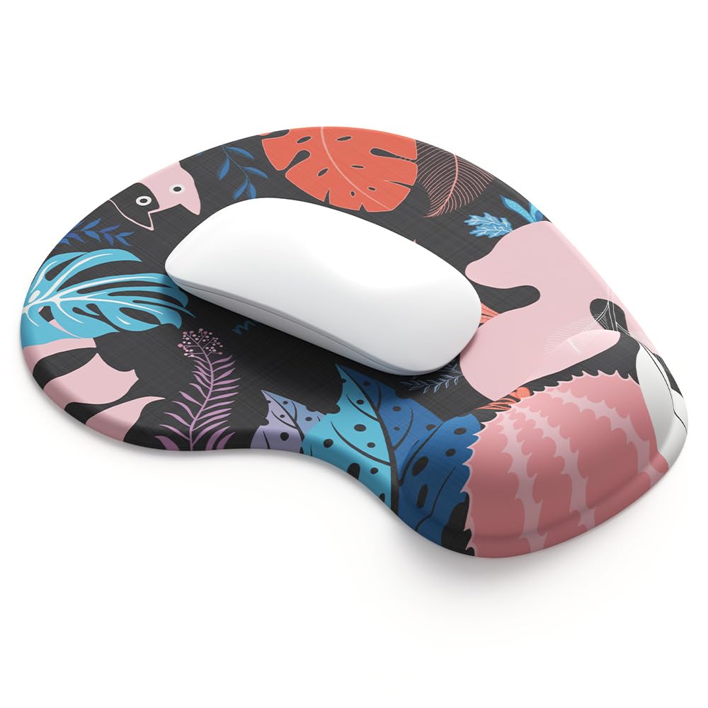 Amazon.com: Office Mousepad with Gel Wrist Support - Ergonomic Gaming ...