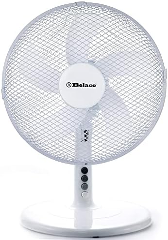 Oypla Electrical 12" 3 Speed Oscillating Electric Desk Home Office Fan ...