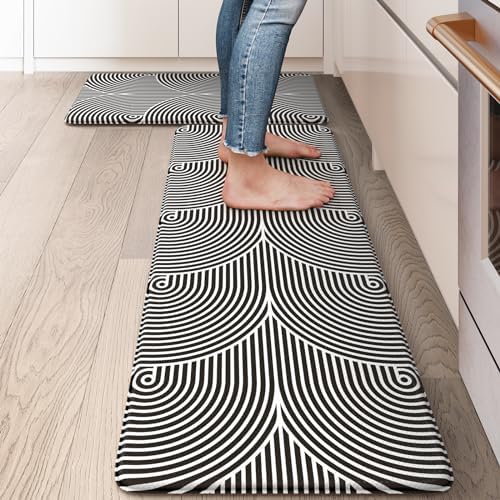 Amazon.com: Ailsan Anti Fatigue Kitchen Mat Set of 2, Non Slip Kitchen ...