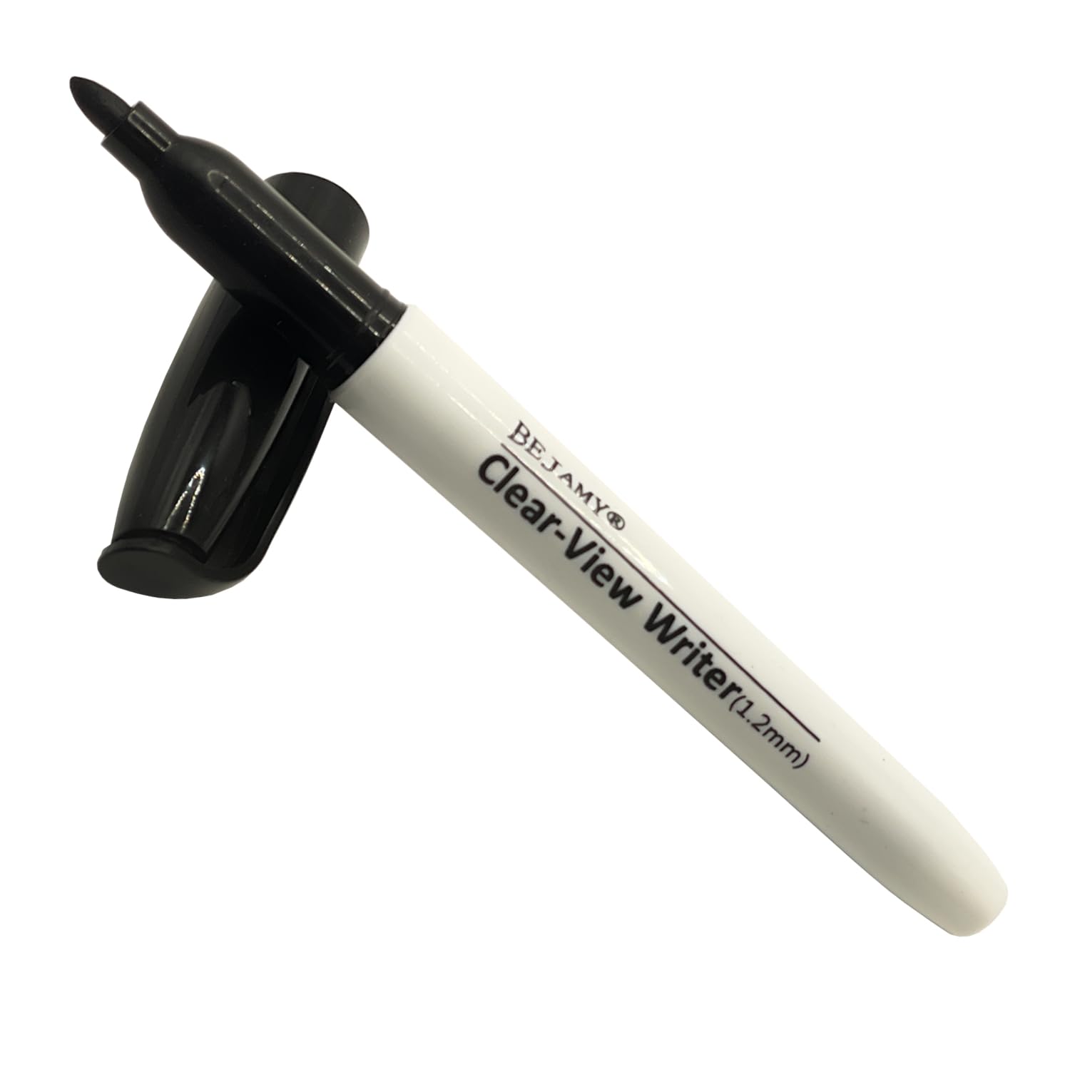 Snapklik.com : (PACK Of 10, Bullet Tip-1.2mm, BLACK Ink) Clear-View ...