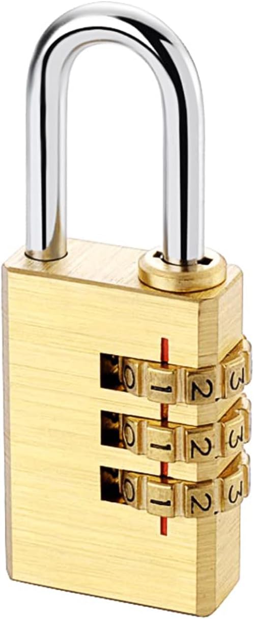 Combination Padlock - Padlock with Code 3 Digit Heavy Duty Security ...