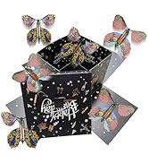 Amazon.com: WUEURU Flying Butterfly Surprise Box Exploding Gifts Box ...