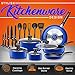 Amazon.com: SereneLife Kitchenware Pots & Pans Basic Kitchen Cookware ...