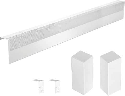Redants 4 FT Baseboard Heater Covers with Left and Right Endcaps ...