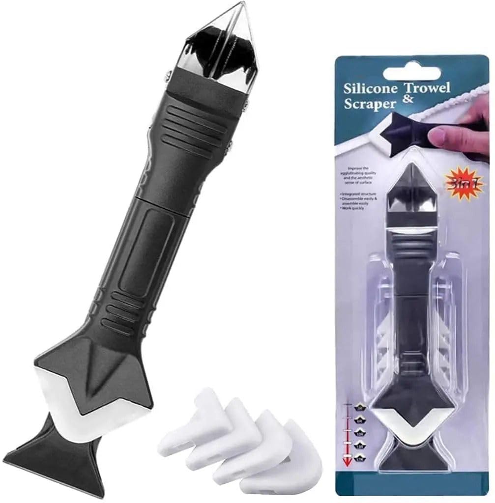 MMW 5 in 1 Silicon Caulking Tool Kit - Silicone Sealant Finishing Tool ...