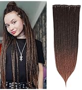 Amazon.com : Kyriena 4PCS Blonde Dreadlock Extensions Clip in, 613 ...