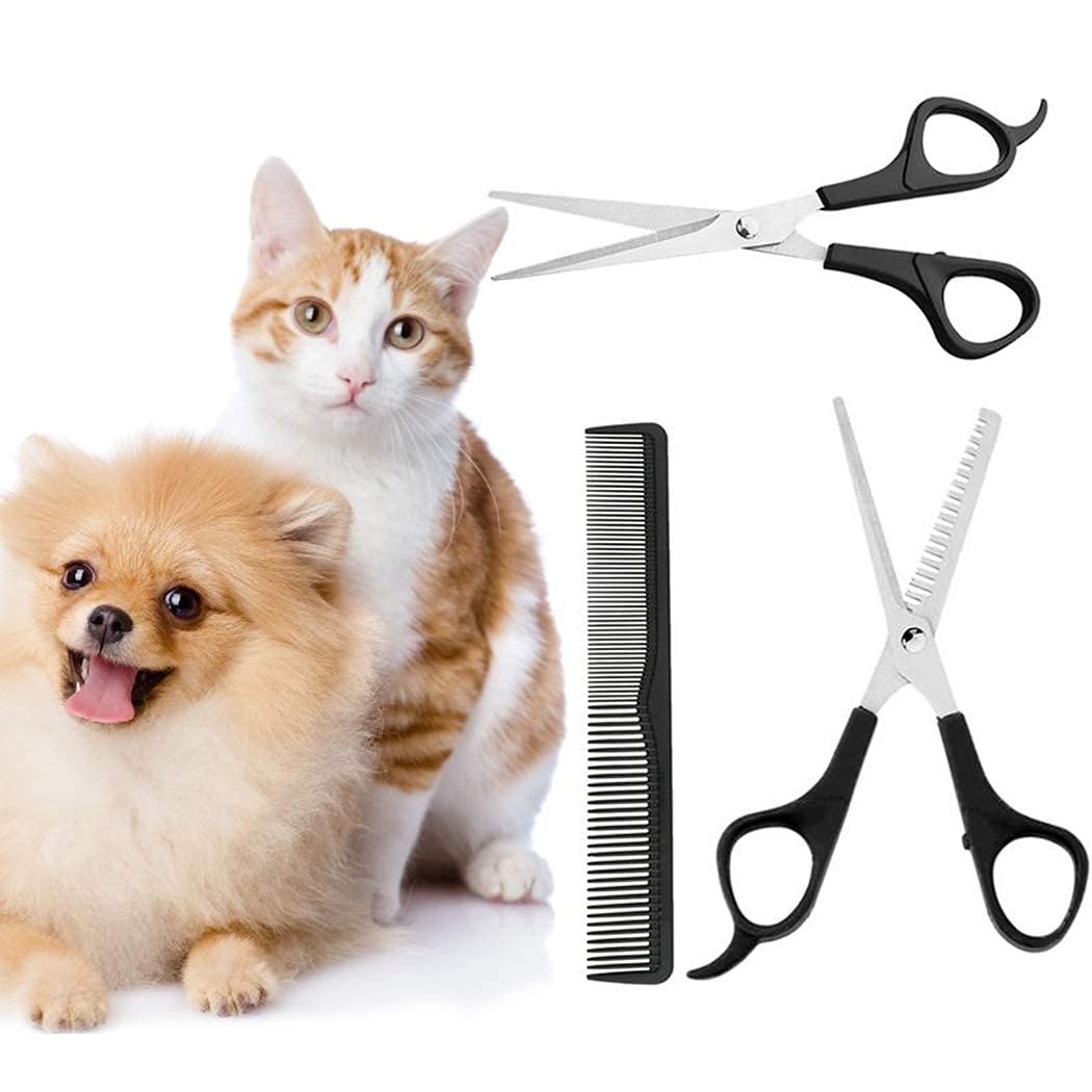 Osen Creations 3PCS Dog/Cat Grooming Kit Professional Grooming Scissors ...